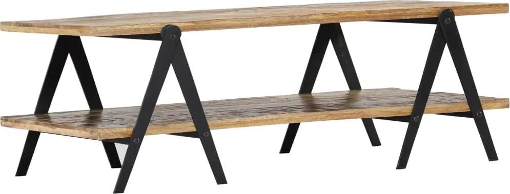 vidaXL Konferenční stolek 115 x 60 x 40 cm masivní mangovník [248095] Barva: Vícebarevný