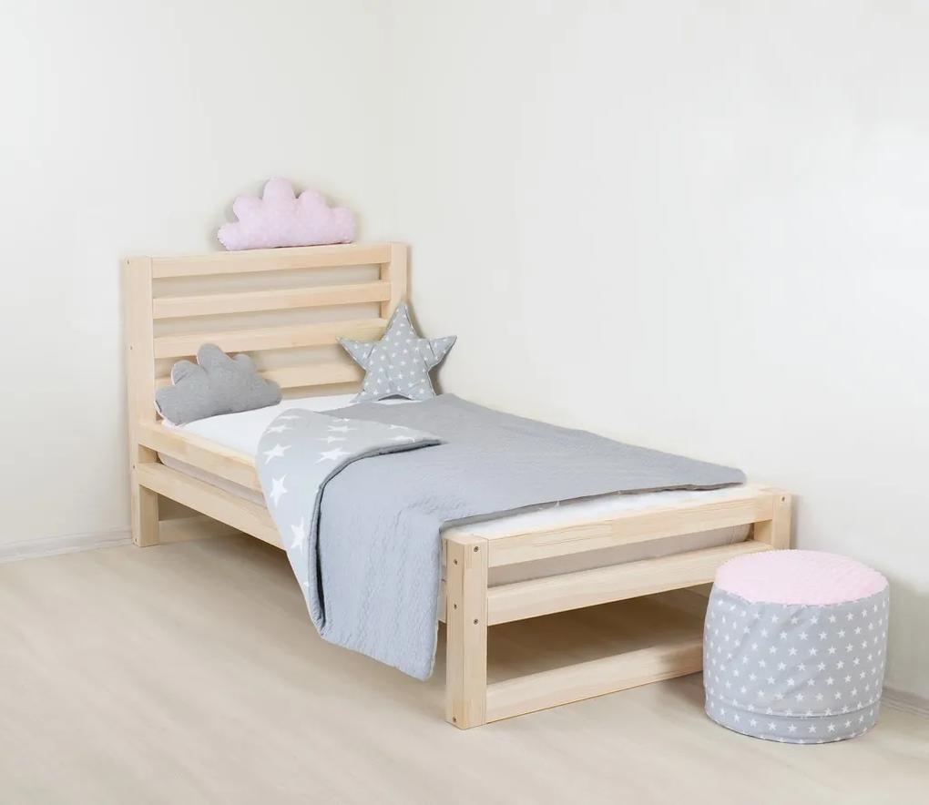 Benlemi Dětská postel DeLuxe 120x200 cm Barva: Přírodní dekor bez laku
