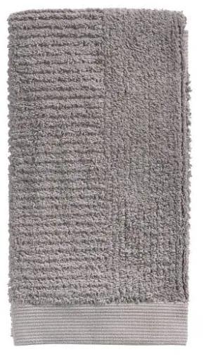 Šedohnědý bavlněný ručník Zone Classic, 50 x 100 cm