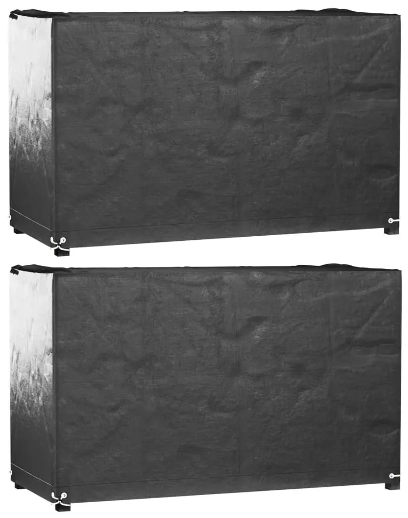 Plachty na zahradní nábytek 2 ks s 8 očky 125x55x75 cm obdélník 3155341