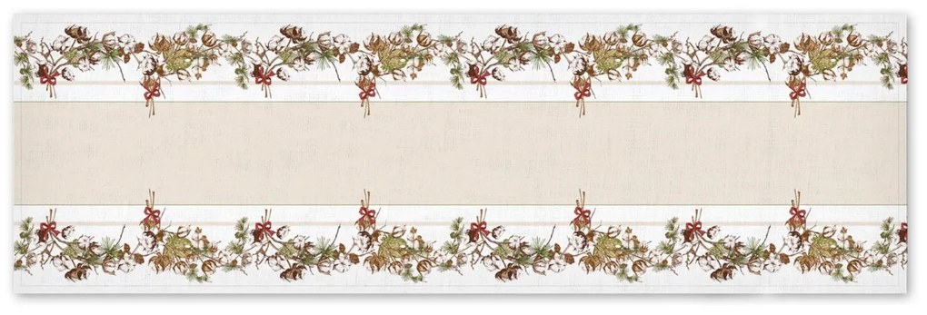 Lenbutik Běhoun na stůl Vánoční výzdoba/ Christmas decoration Rozměry ubrusů: 142x50 cm