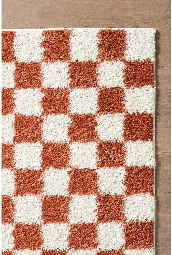 Krémový/v terakotové barvě koberec 80x150 cm Grida – ESTE