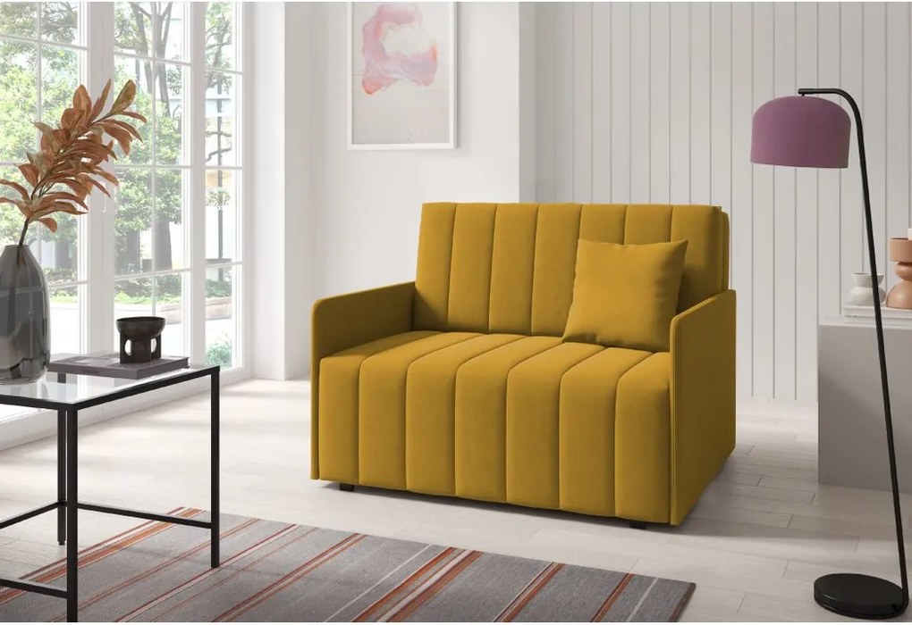 Eka Pohovka NERO II, 120 cm Barva látky: Tmavě modrá (Kronos 09)