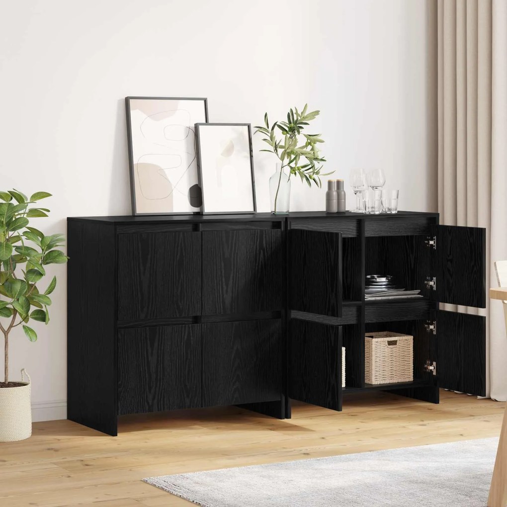 Konzole 2 ks Černý dub 70 x 41 x 75 cm Kompozitní dřevo 3393514