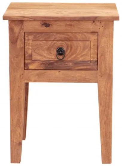 Indický nábytek - Odkládací stolek Jali 45x60x35 z indického masivu palisandr Světle medová