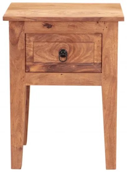 Indický nábytek - Odkládací stolek Jali 45x60x35 z indického masivu palisandr Super natural