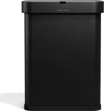 Simplehuman SENSOR černá ocel / Odpadkový koš / Bezdotykový / Hlasové