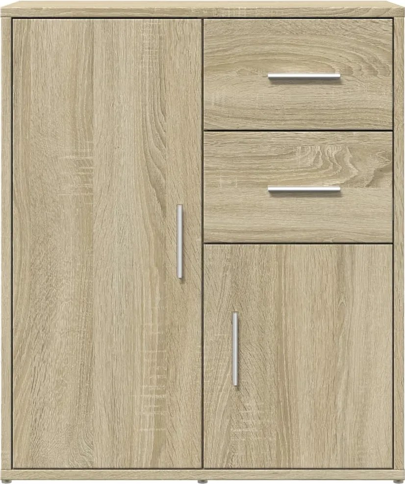 Příborníky 2 ks dub sonoma 60 x 31 x 70 cm kompozitní dřevo 3276562