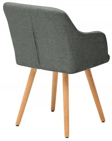 Skandinávská židle, struktura šedá / 36823