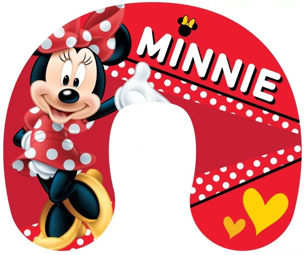 Javoli Cestovní polštář Disney Minnie červený