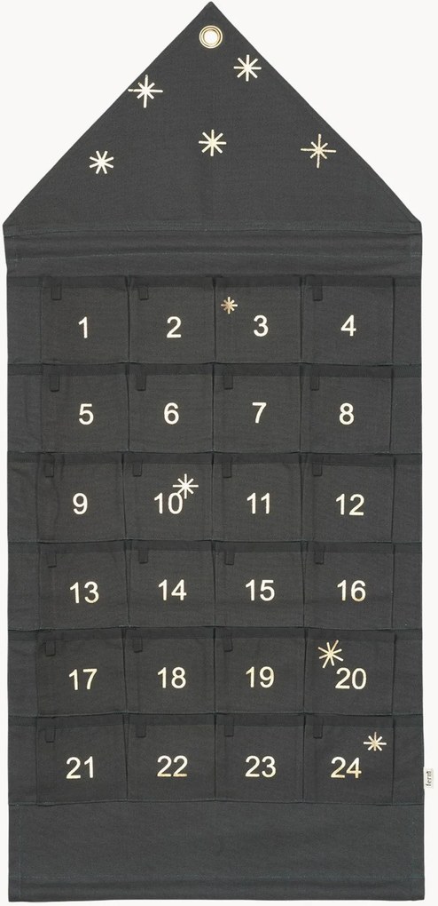 Adventní kalendář z bavlny Star