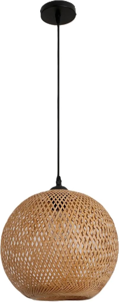 Závěsná lampa Bitavia S Boho Bambusové stínítko 40 Abažur