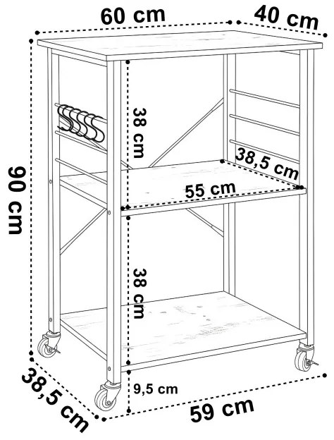 Pojízdný regál SAMBOR