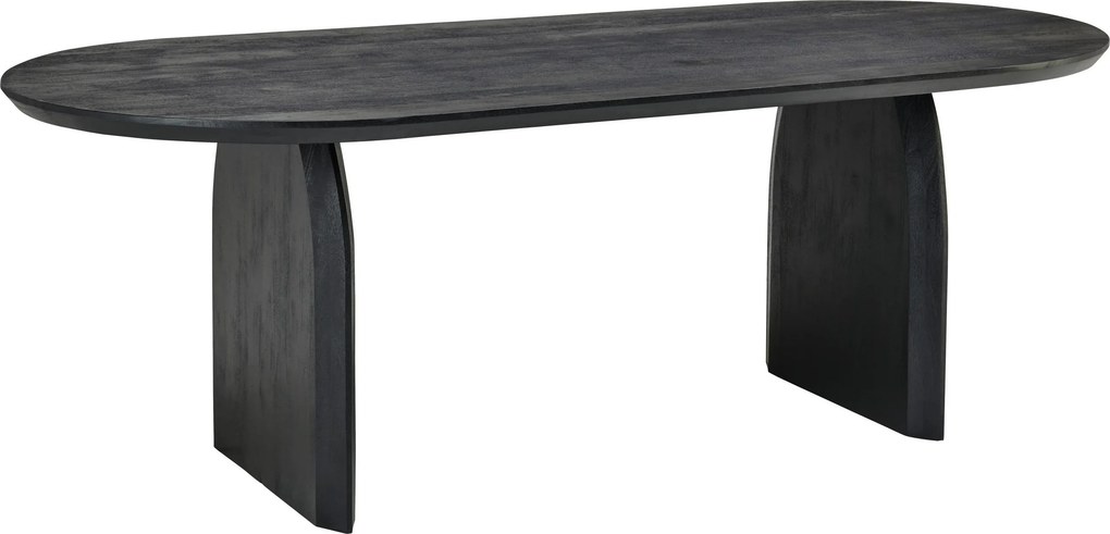 XXXLutz JÍDELNÍ STŮL, mangové dřevo, černá, 220/100/76 cm MID.YOU - Jídelní stoly - 000729000801