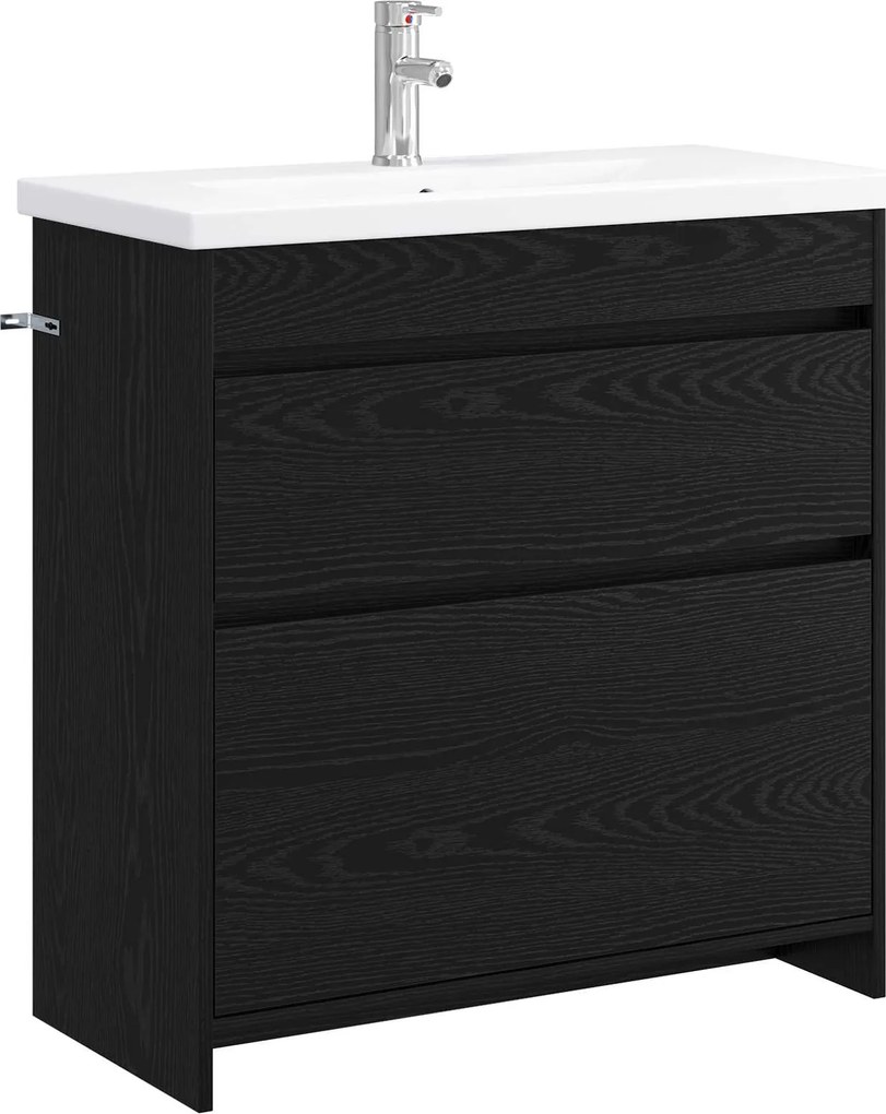 Sada koupelnového nábytku Černý dub 81 x 40 x 84,5 cm 3404267
