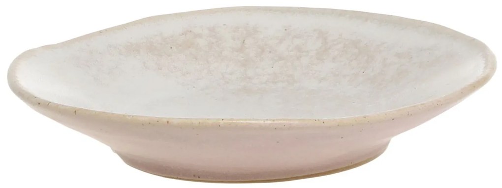 Béžovo-růžový rustikální dezertní talíř Valence Dusty Rose - Ø 19*4 cm