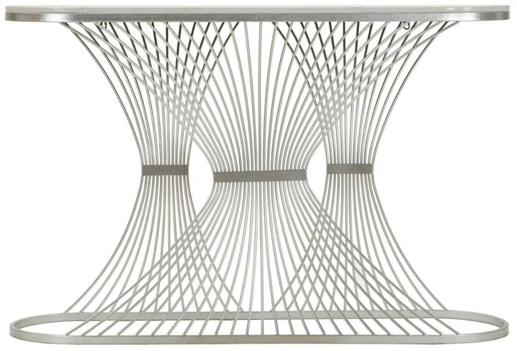 Designová konzole Harshad 120 cm stříbrná