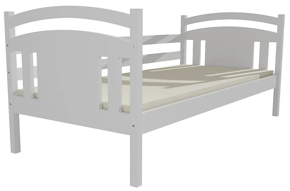 Dětská postel masiv 029 borovice masiv 90 x 190 cm bílá