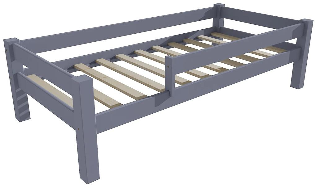 Vomaks Dětská postel 8X8 01C se zábranou Rozměr: 70 x 160 cm, Barva: barva šedá