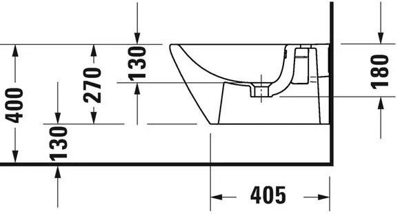 Duravit D-Neo Bidet závěsný, bílá 2294150000