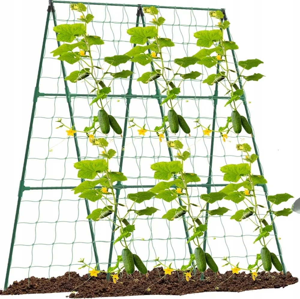 Zahradní Rošt S Mřížkou 1,8x2,7M 120CM Ø11MM Na Fazole Okurky Rajčata