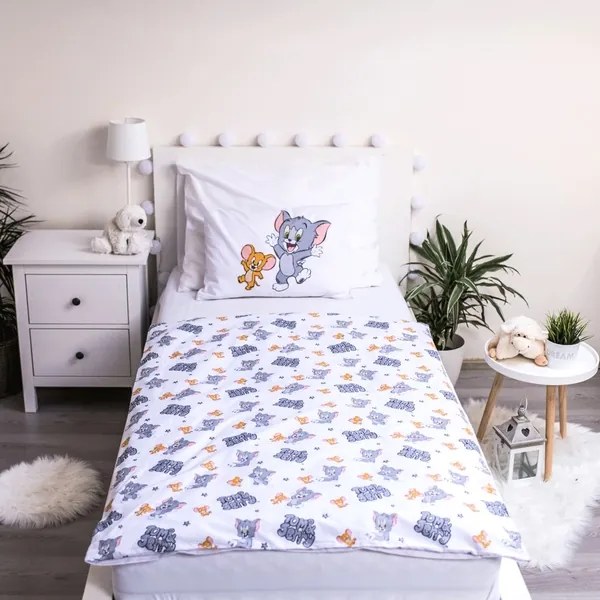 Jerry fabrics Disney povlečení do postýlky Tom &amp; Jerry 050 baby 100x135 + 40x60 cm