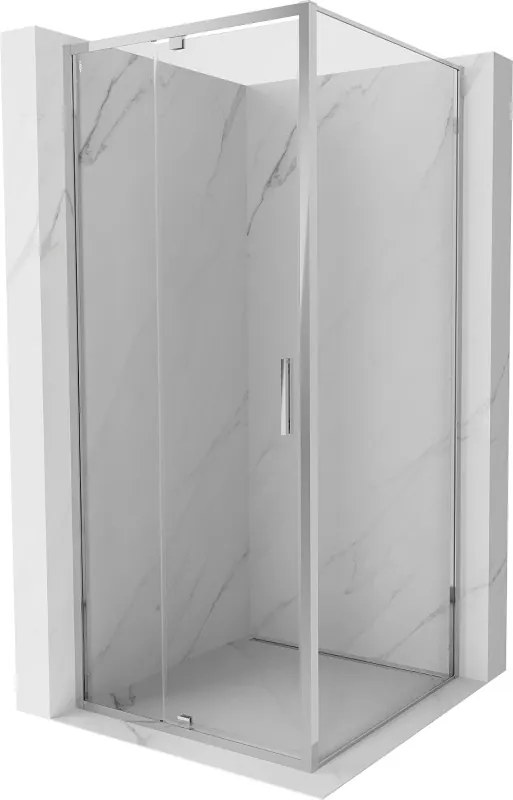 Mexen Exo, sprchový kout s křídlovými dveřmi 95 x 95 cm, 6mm čiré sklo, chromový profil, 819-095-095-01-00