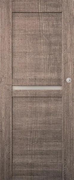 posuvné interiérové dveře do pouzdra MADERA model 2 Průchozí rozměr: 70 x 197 cm, Orientace dveří: Levé dveře, Dekor: Bílá