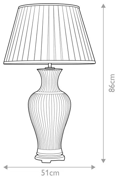 Elstead DL-DALIAN-TL - Stolní lampa DALIAN 1xE27/60W/230V