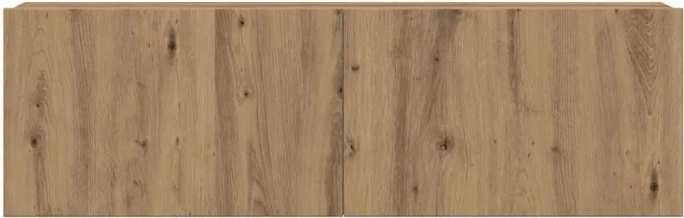 Sada 6 kusů nástěnné TV skříňka dub artisan kompozitní dřevo 3329150