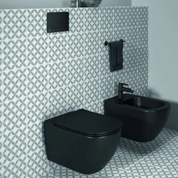 Ideal Standard Tesi Bidet závěsný 36 x 53 cm, černá mat T3552V3