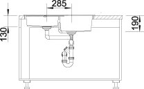 BLANCO GmbH + Co KG Blanco METRA 9 E Silgranit černá