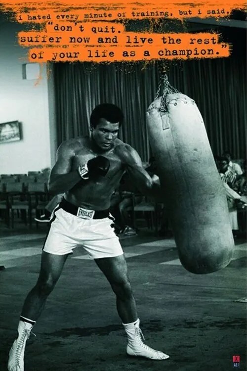 Plakát, Obraz - Muhammad Ali - Sandsack, (61 x 91.5 cm)