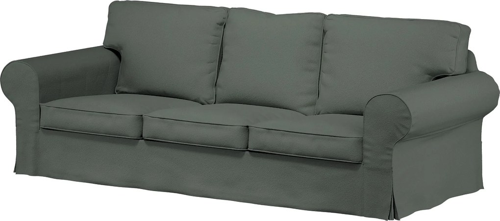 Potah na pohovku IKEA Ektorp 3-místná, nerozkládací barva zelená látka pletený vzor