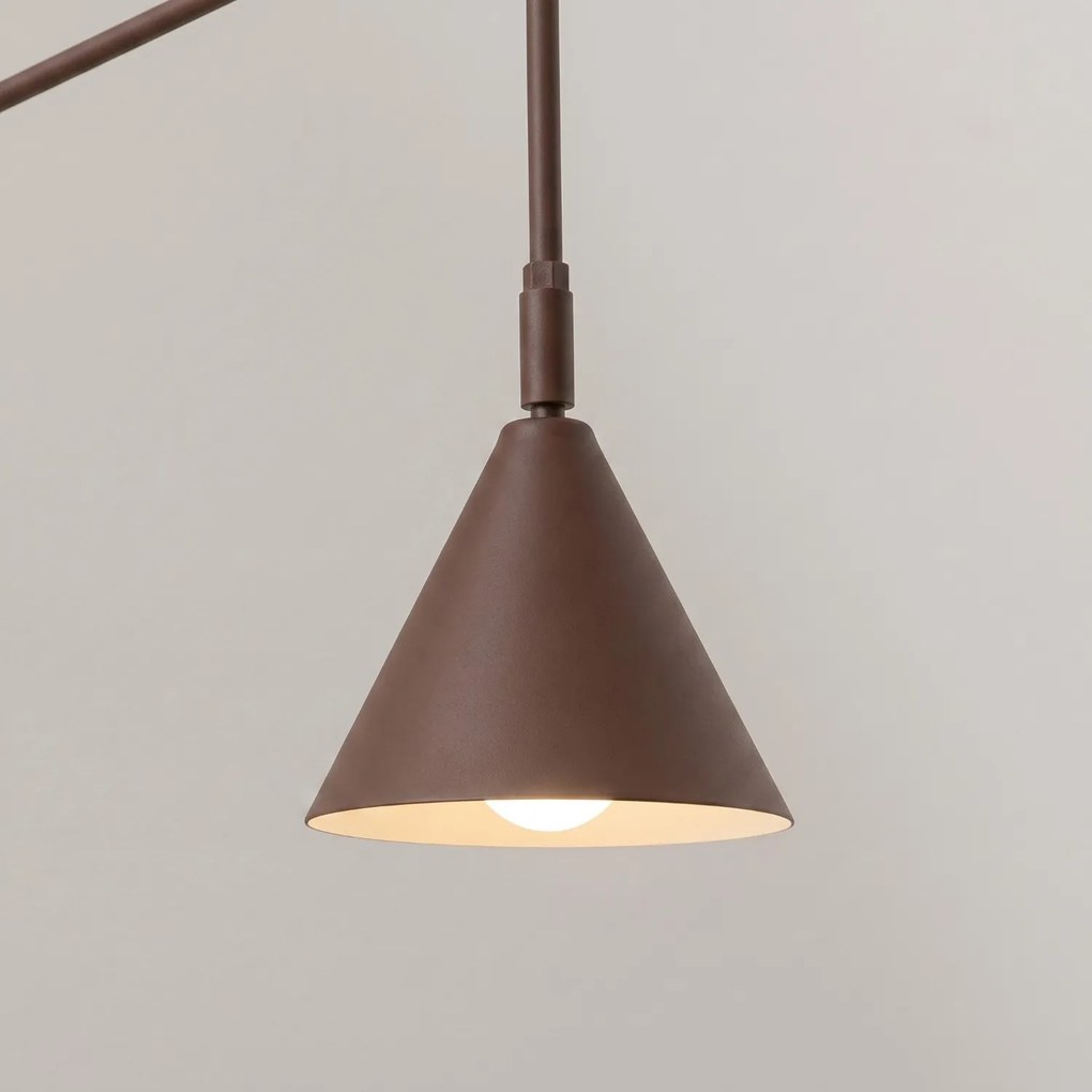 Sollux Lighting Nástěnné svítidlo NOX 1 hnědé s vypínačem