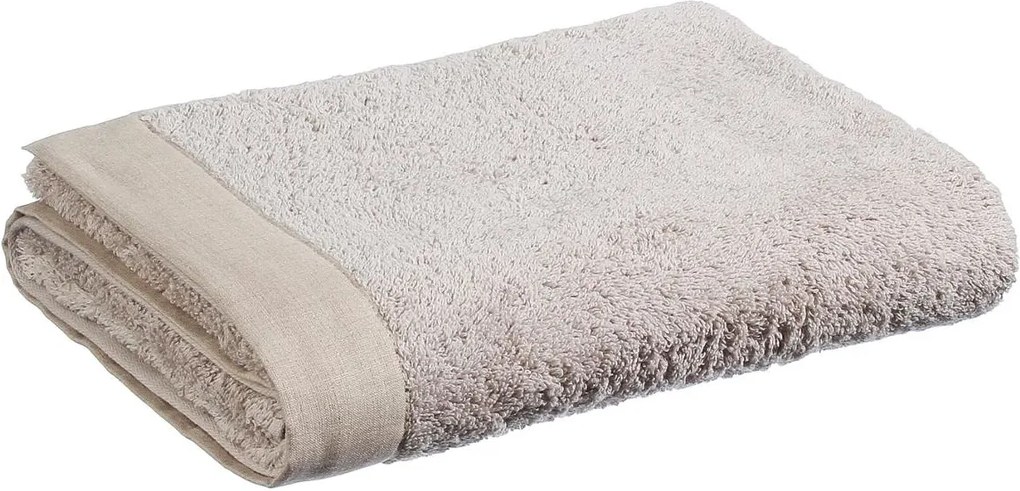 Ručník, béžový ručník, bavlněný ručník - béžová barva, 130 x 70 cm
