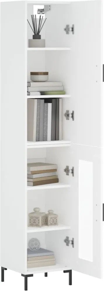 Skříň highboard bílá 34,5 x 34 x 180 cm kompozitní dřevo 3199041