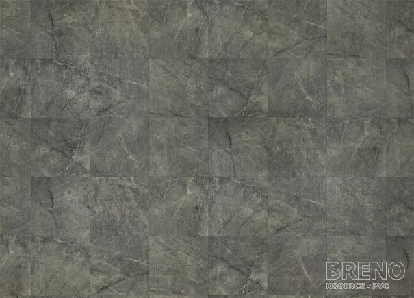 Breno PVC SIGMA Venato 93 – tmavý mramor, šíře 200 cm