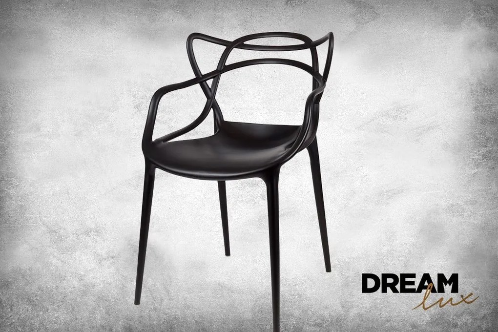 DreamLux Designová židle černá