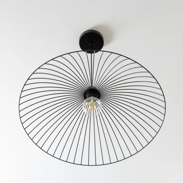 Brilagi - LED Lustr na lanku CERIA WIRE 1xE27/40W/230V pr. 60 cm černá
