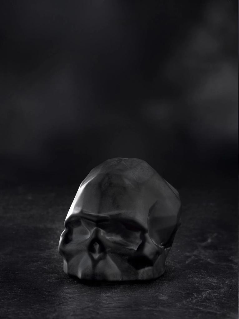 Dekorativní figurka Memento Mori lebka S černá
