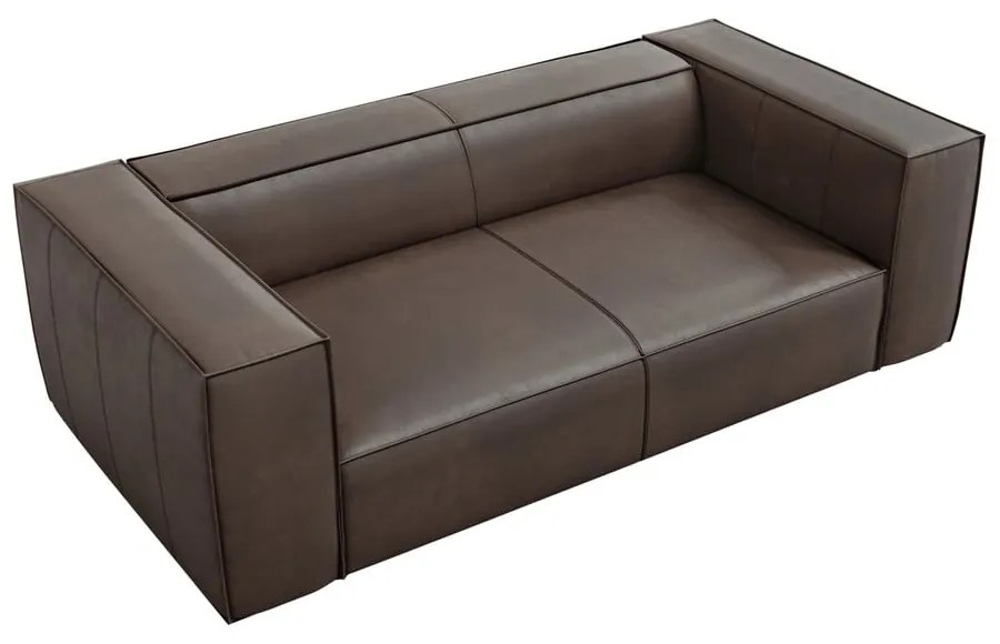 Hnědá kožená pohovka 212 cm Madame – Windsor &amp; Co Sofas