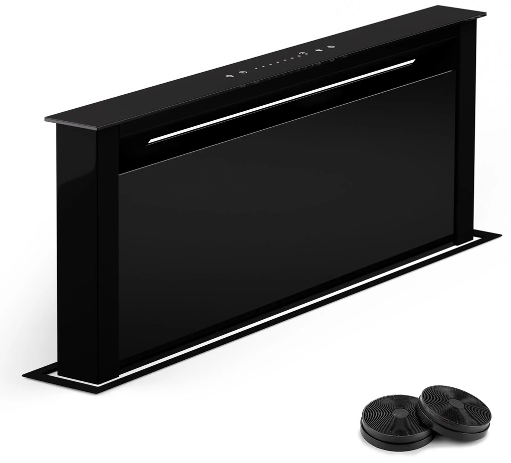 Klarstein Royal Flush Eco 75, digestoř, 75 cm, 650 m³/h, EEK A++, včetně filtrů s aktivním uhlím