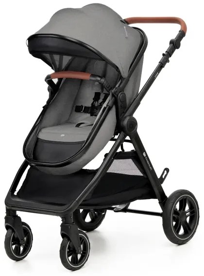 KINDERKRAFT - Kombinovaný kočárek 3v1 ESME Moonlight grey + autosedačka MINK PRO
