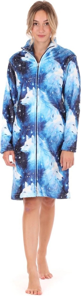 Dámský župan se zipem Lupo vlci 71 26 0018 - XL