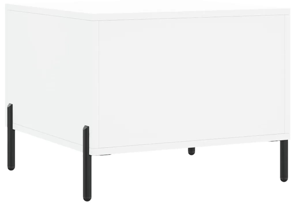 Konferenční stolek bílý 50 x 50 x 40 cm kompozitní dřevo