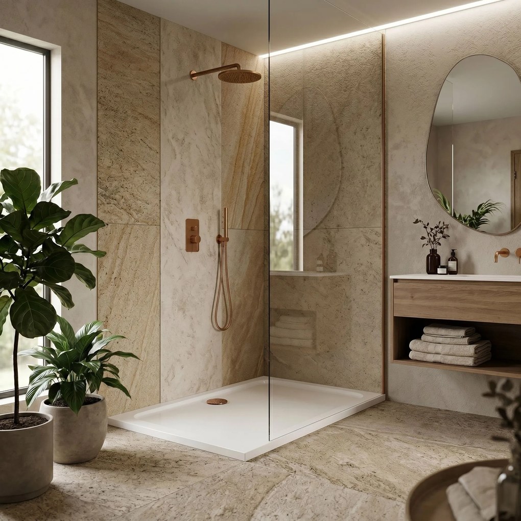 Rea, Sprchová akrylová vanička Rea Belmond White 90x120, KPL-04373