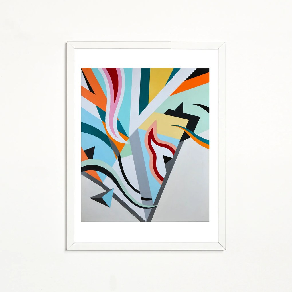 Marek Uhlíř | Abstraktní živly Rám: Černý, Velikost: 40 x 30 cm