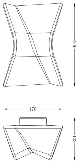 Deko-Light 341222 - LED Stmívatelné nástěnné svítidlo FLY LED/4W/230V 3000K bílá