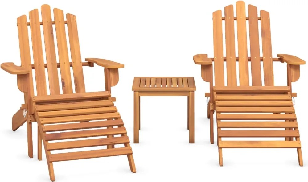 3dílná sada zahradního nábytku Adirondack masivní akácie 3152122